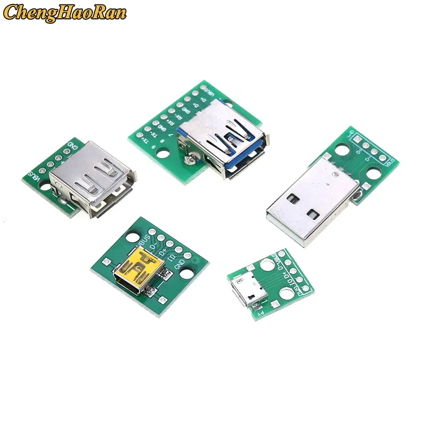 5-teile-los-USB-zu-DIP-Adapter-Konverter-2-54mm-PCB-circuit-test-Board ...