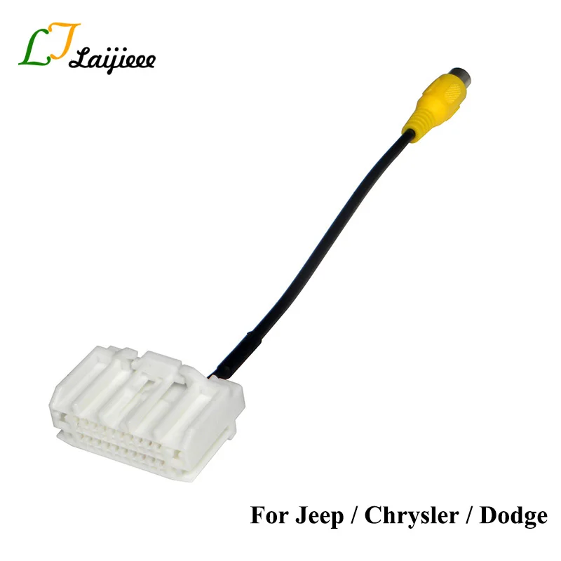 RCA Connector Camera Adapter Cable For Jeep Chrysler Dodge OEM 7 inch ...