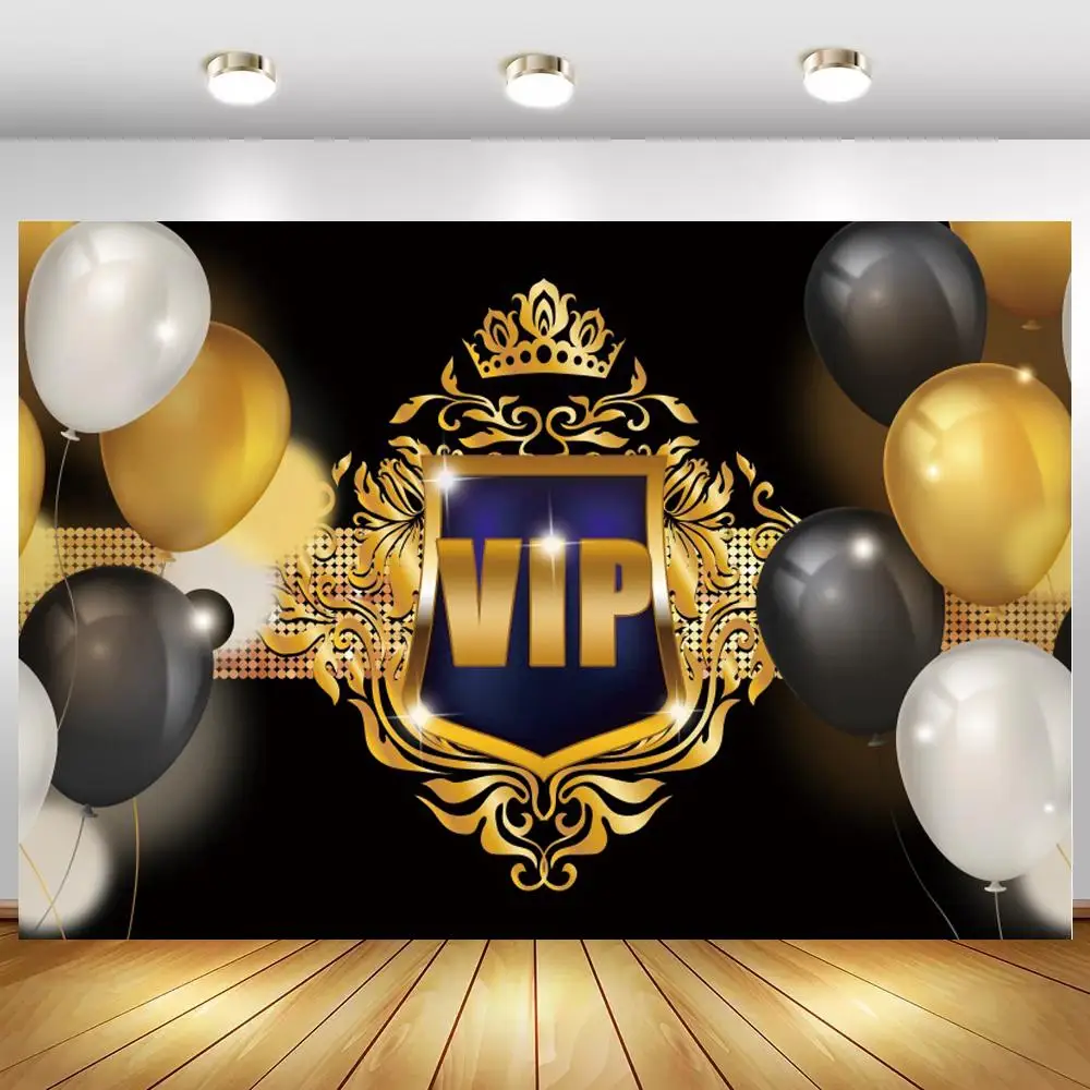 Vip Birthday Party Backdrop Photo Shoot Adult Kids Birthday Cake Table ...