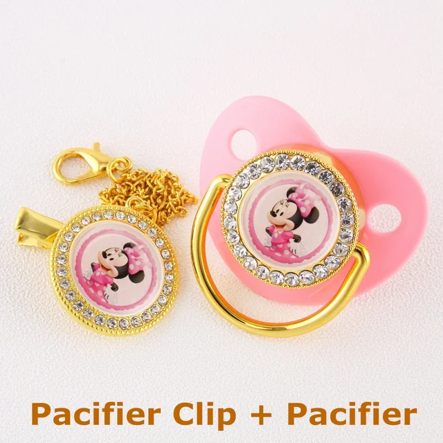 Minnie Mouse Bling Pacifier for Baby Disney Creative Pacifiers for ...
