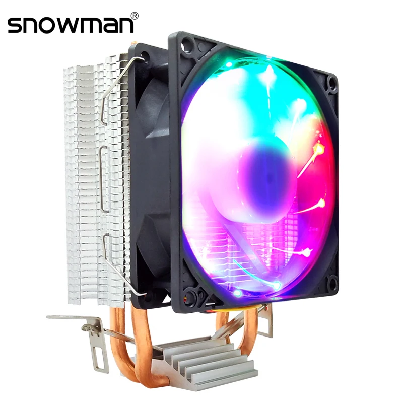 Snowman Heat Pipes Cpu Cooler Pwm 4 Pin 90mm Rgb Intel Lga 1200 1150 ...