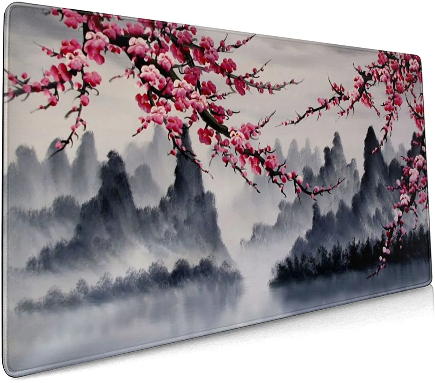 Japonês Sakura Watercolor Mouse Pad Gamer Xxl Novo Hd Tapetes De Mesa ...