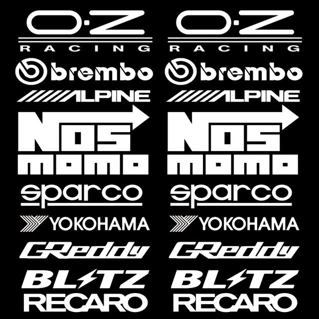 Car Racing Logos Stickers