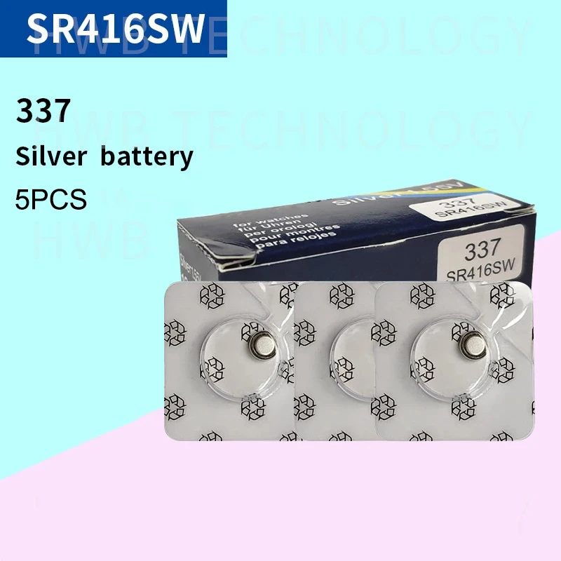 5X New LONG LASTING 337 SR416SW 623 D337 V337 SP337 Watch Battery ...