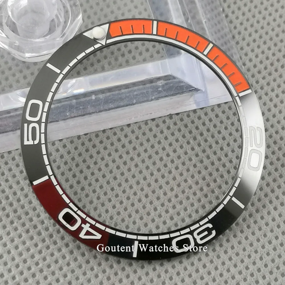 40mm-Watch-Bezel-Black-Deep-blue-Orange-Ceramic-Bezel-Insert-Fit-43mm ...