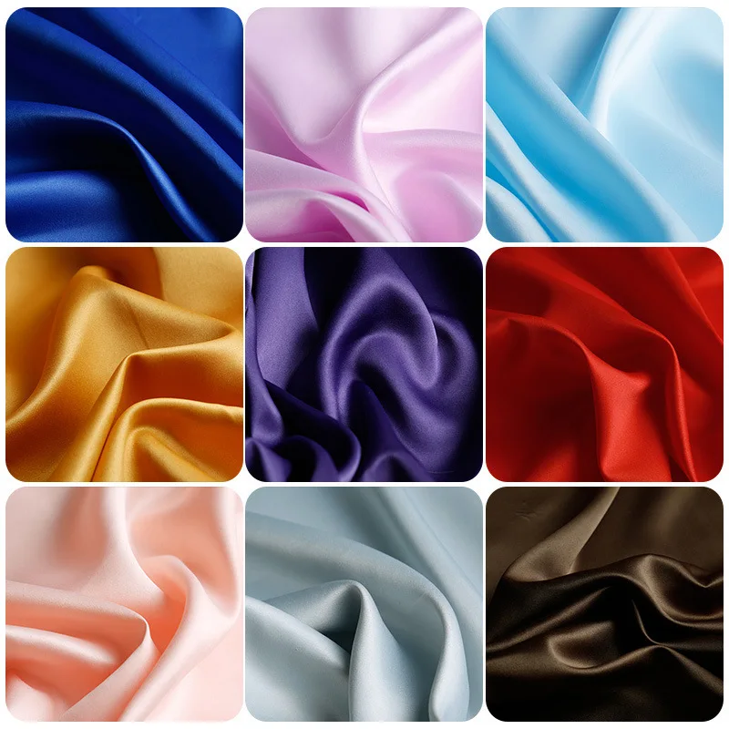 Encrypted Matte Satin Fabric By The Per Meter for Clothing Wedding ...