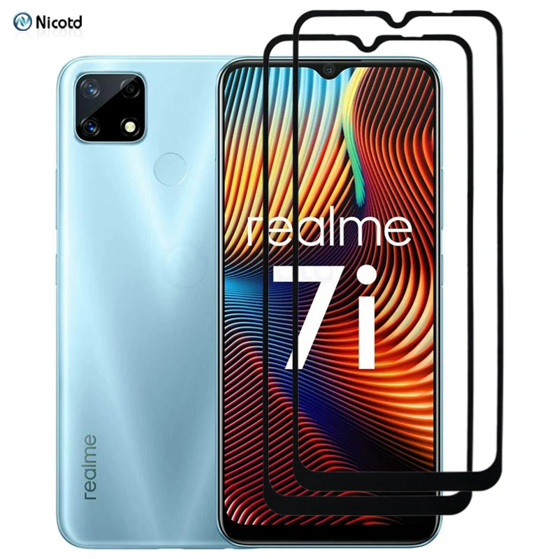 2Pcs/Lot funda completa templada de cristal para OPPO Realme 7i Global ...
