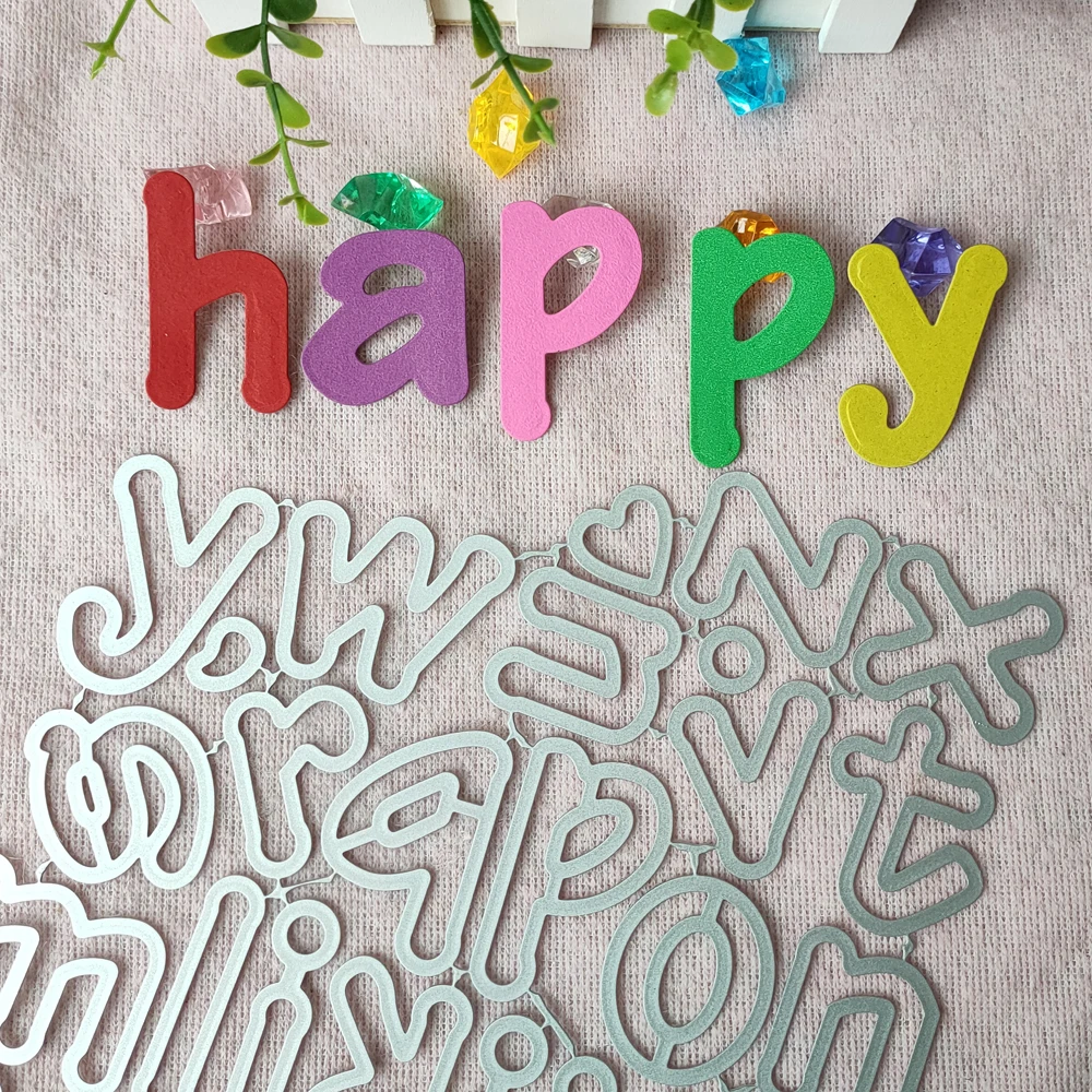 New-Large-Big-Alphabet-Set-Die-Cut-Lowercase-Letter-Metal-Cutting-Dies ...