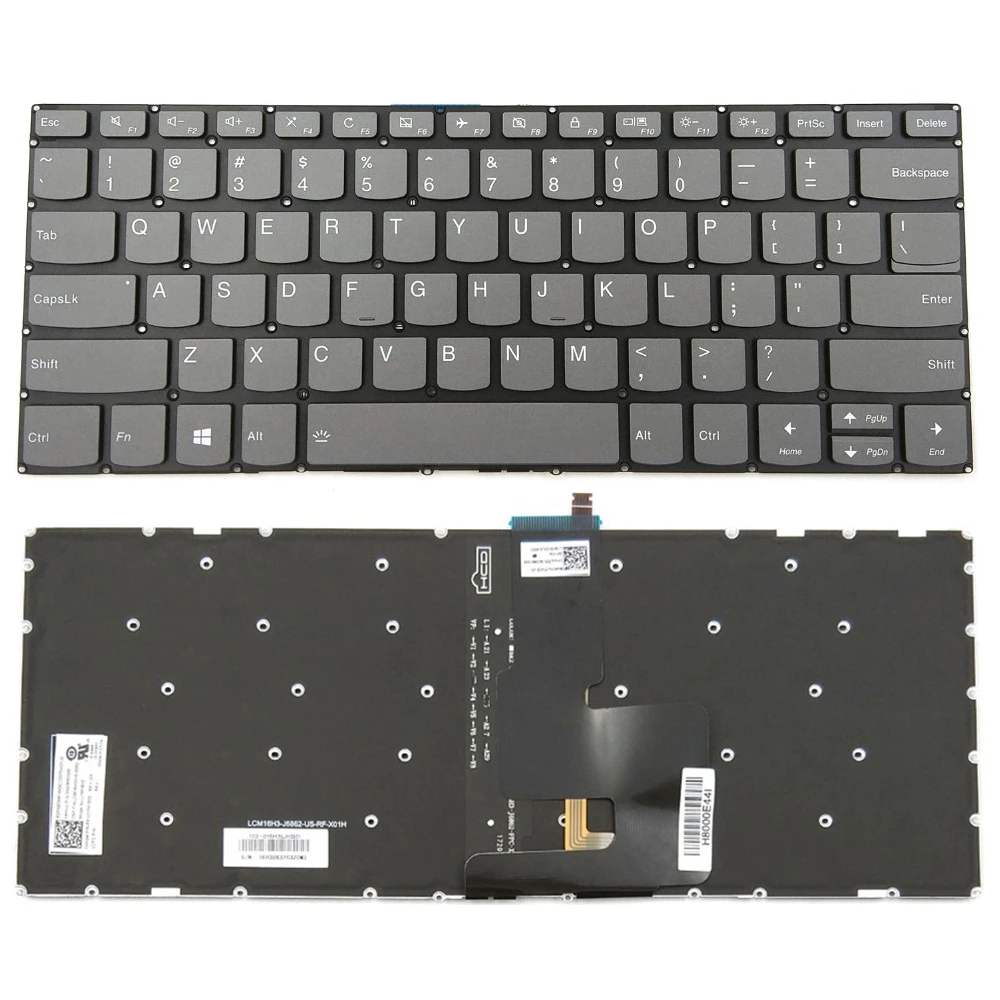 New Laptop Keyboard For Lenovo Yoga 520-14ikb Type 80x8 81c8 720-15ikb ...