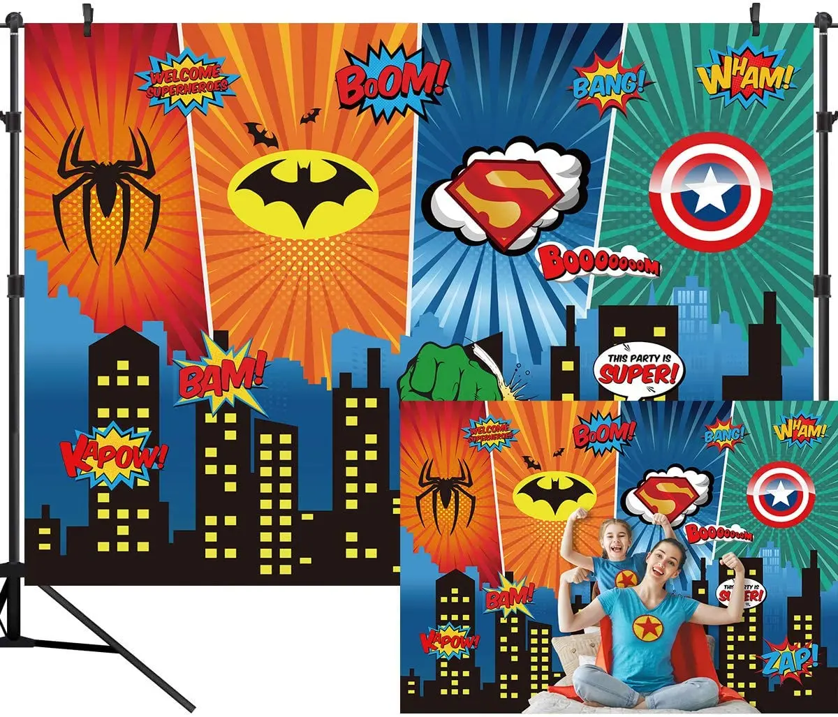 Superhero Backdrop