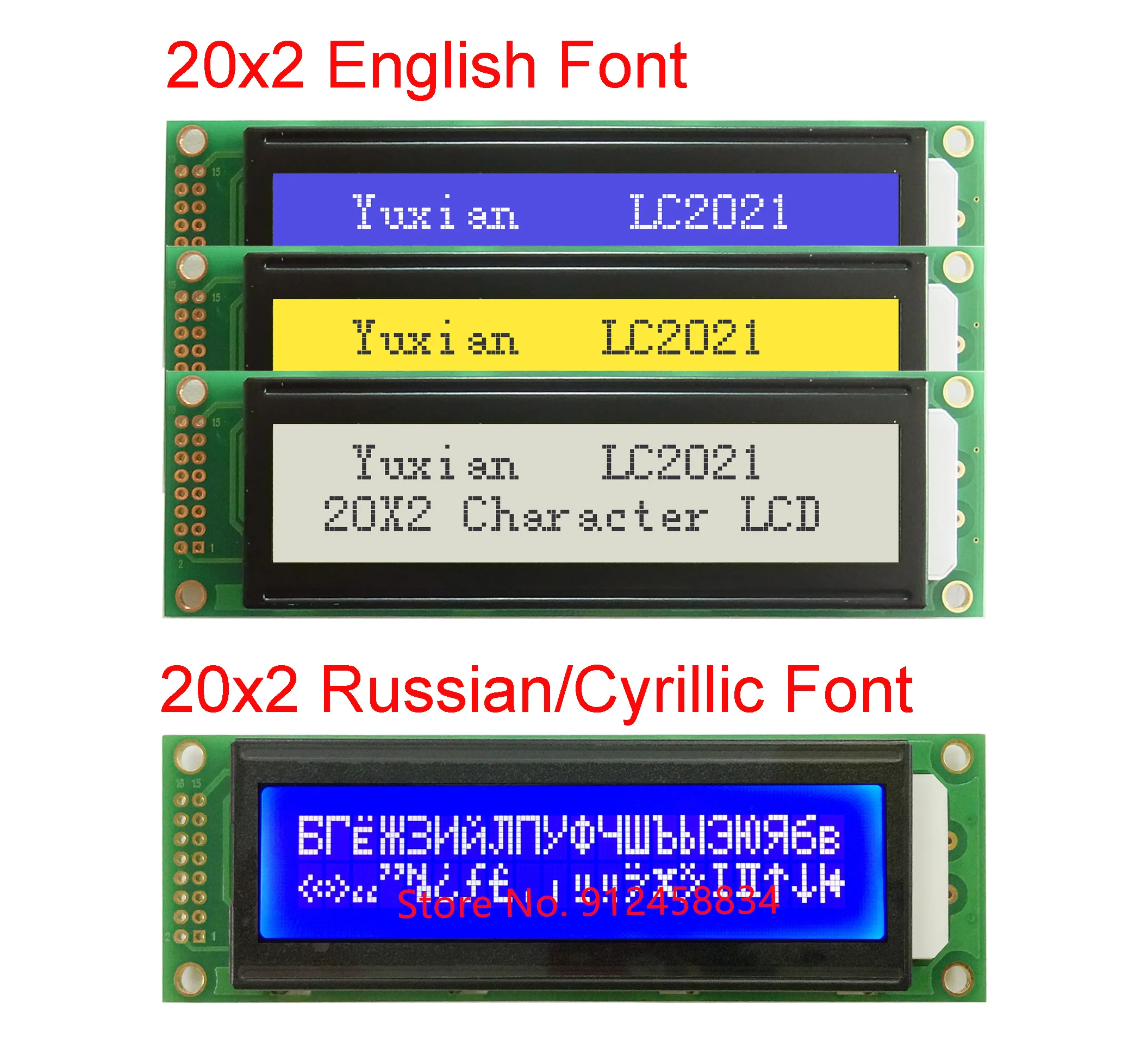 20x2 2002 Lcd Display Module English Or Russian Font 3.3v Or 5v 116 ...