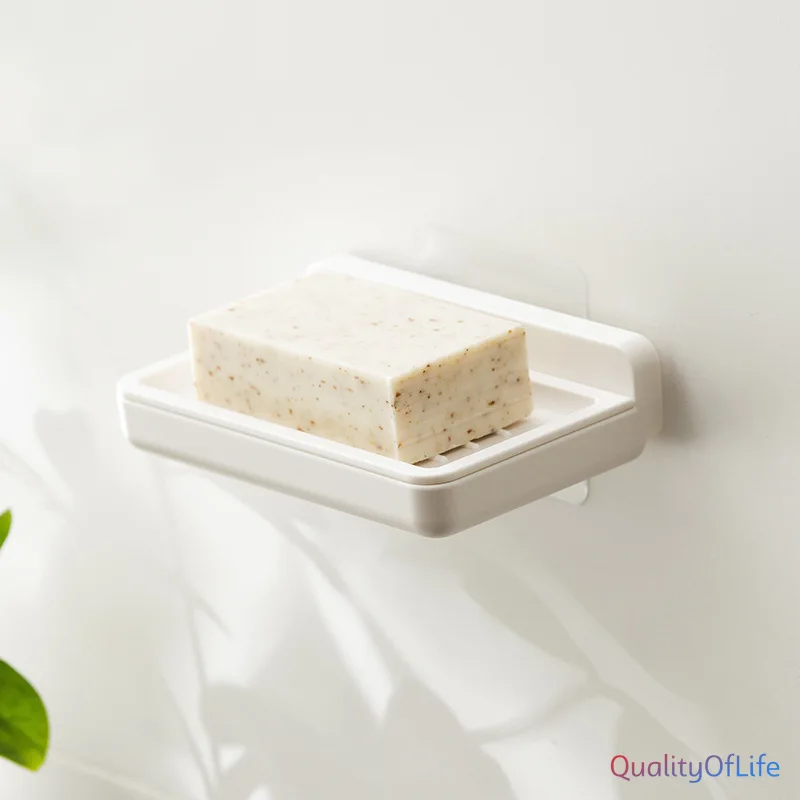 Japanese style soap box double drain wall mountedPunch free bathroom ...