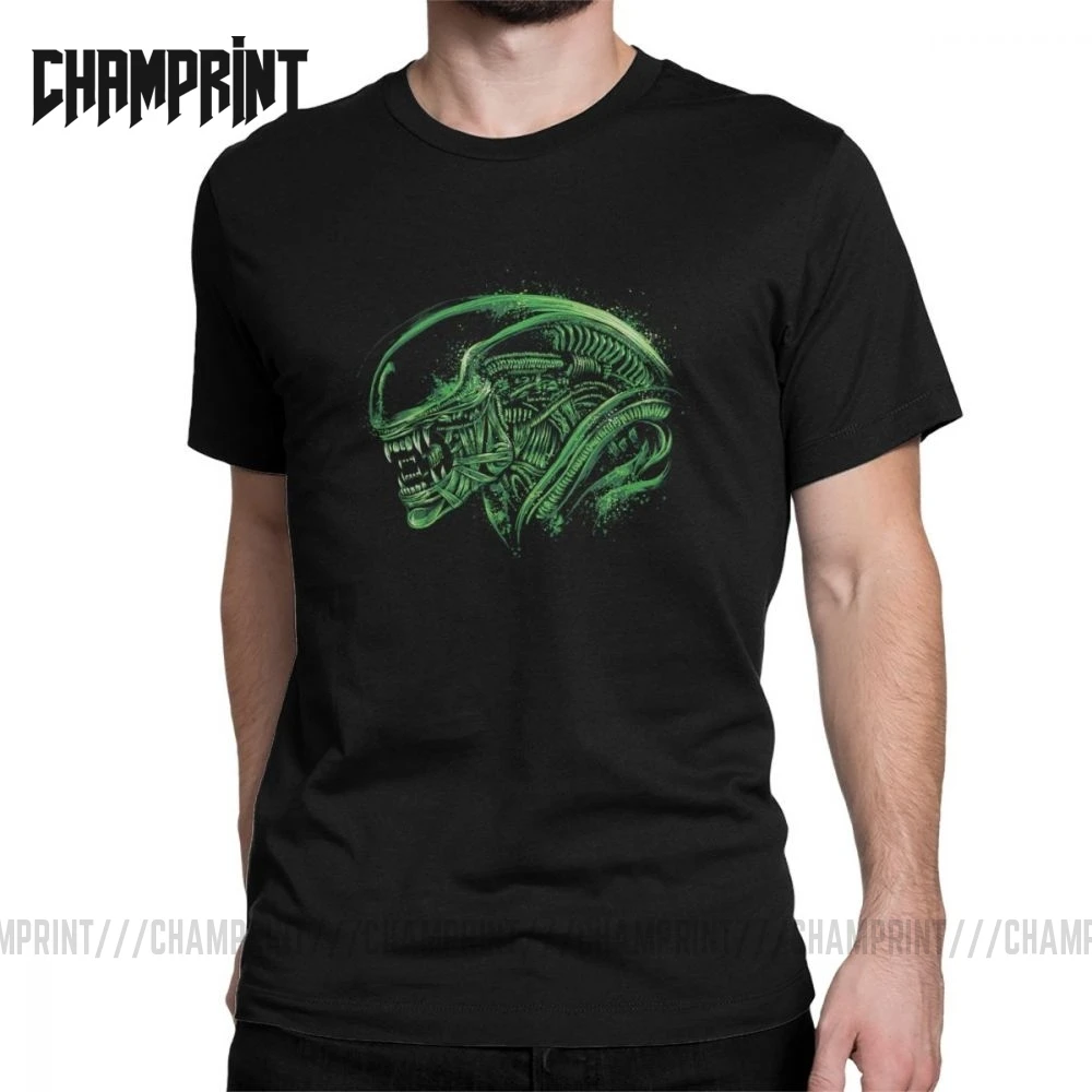 Space Nightmare Alien Covenant Alien Vs Predator T Shirt Men 100% ...