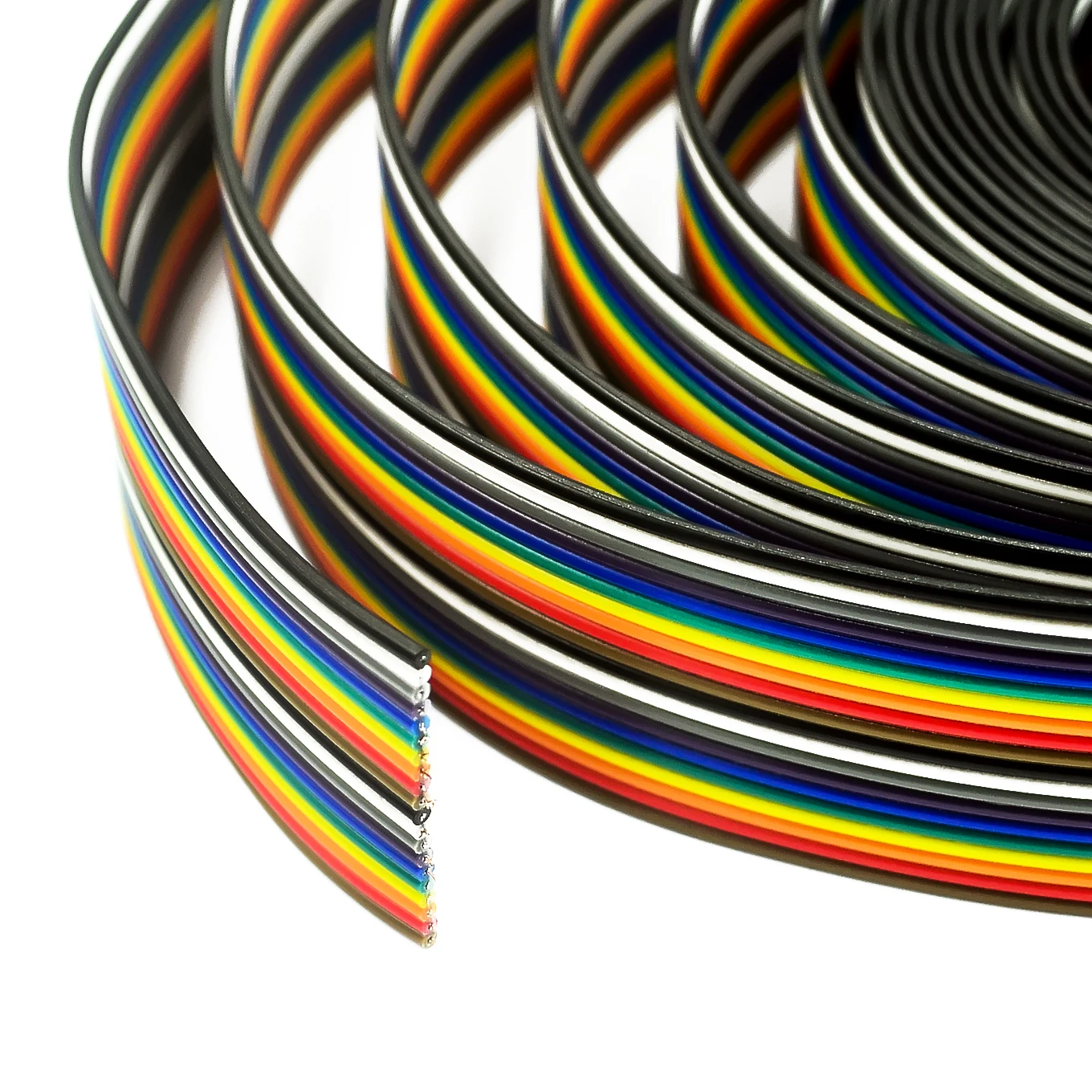 Ribbon Cable 20 Way Flat Color Rainbow Ribbon Cable Wire Rainbow Cable ...