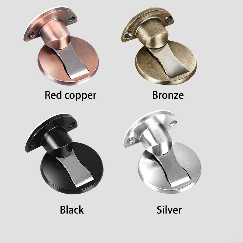 Magnetic Door Stops Zinc alloy Wall Floor Mount Safety Catch Gate ...