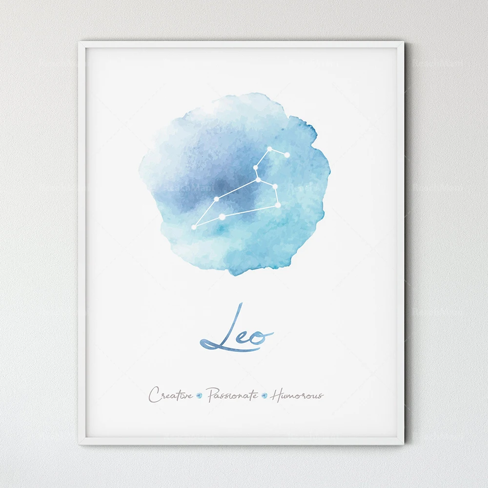 Wall Décor Zodiac Printable Constellation Print Astrology Zodiac Print ...