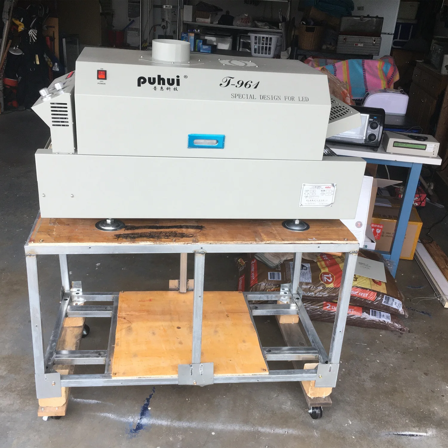 Four à refusion sans plomb T961, chauffage infrarouge 230x730mm, four à ...