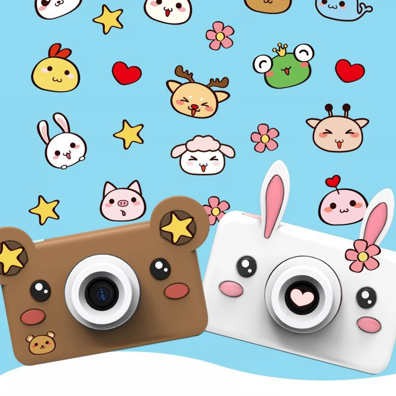 Appareil photo compact,Mini caméra HD pour enfants, caméscope numérique ...
