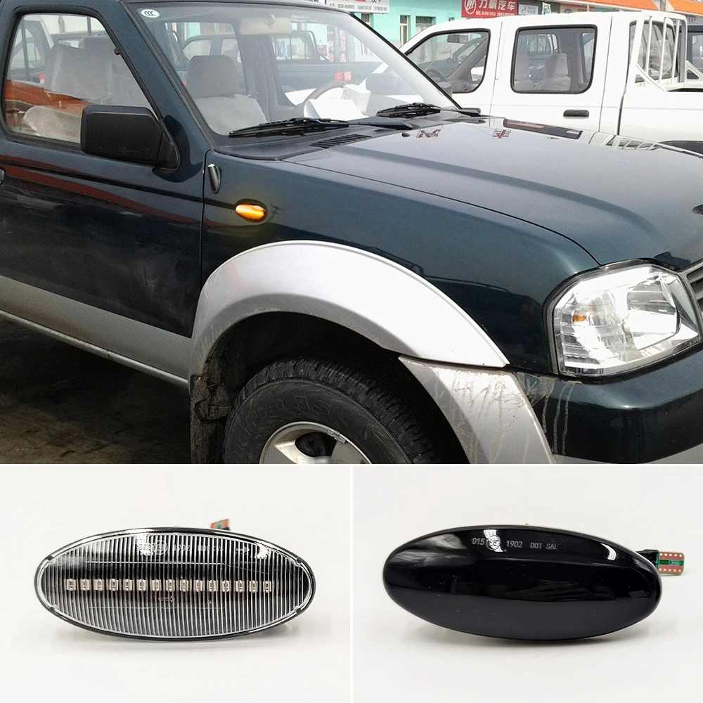 1-Set-LED-Dynamic-Side-Marker-Turn-Signal-Light-Lamp-for-Nissan-Navara ...