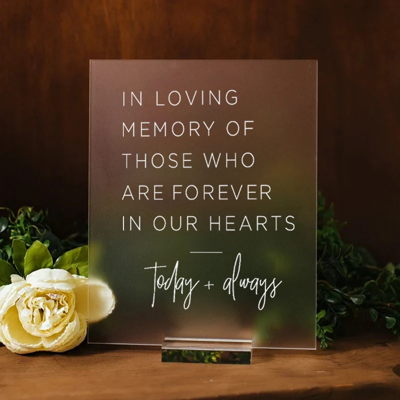 Wedding-Welcome-Mirror-Decal-In-Loving-Memory-Of-Those-Who-Are-Forever ...