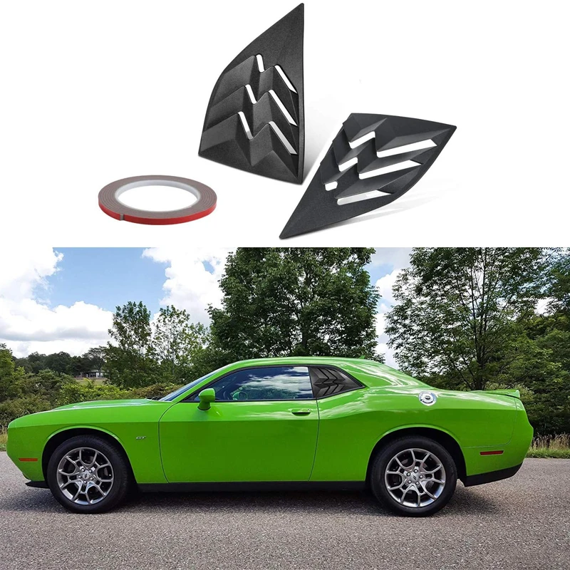 Rear-Side-Window-Scoop-Louvers-For-2008-2021-Dodge-Challenger-ABS ...