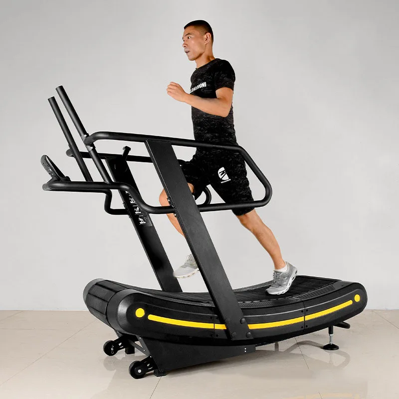 Curved treadmill without power or plug in, nylon ultra wide running ...