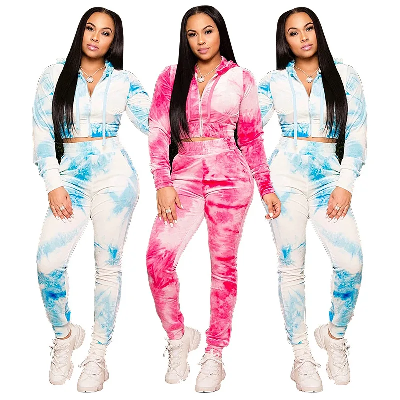 Conjuntos de ropa deportiva para correr con estampado Floral para mujer ...