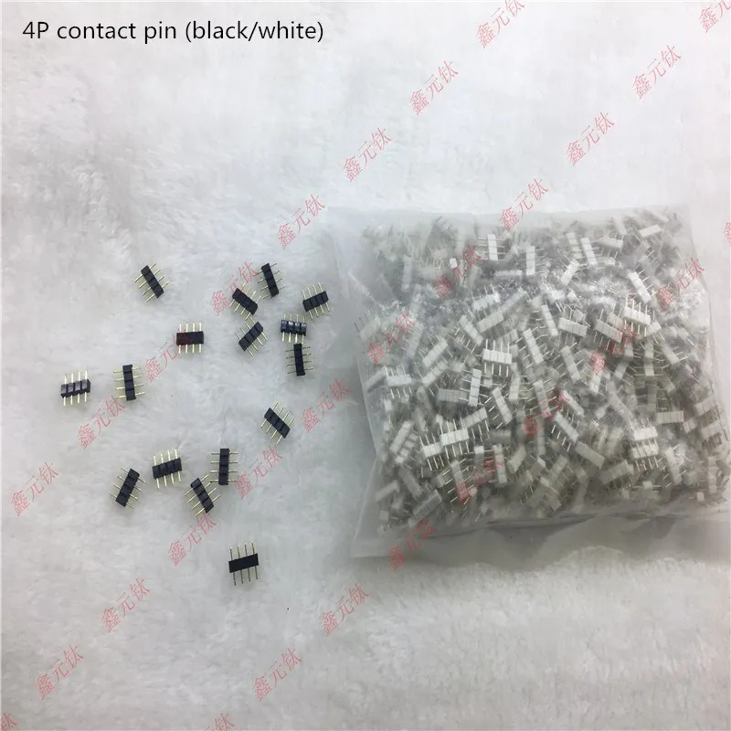 4p Contact Pin Black White Rgb Connect The Needle Male Head Pin Color ...