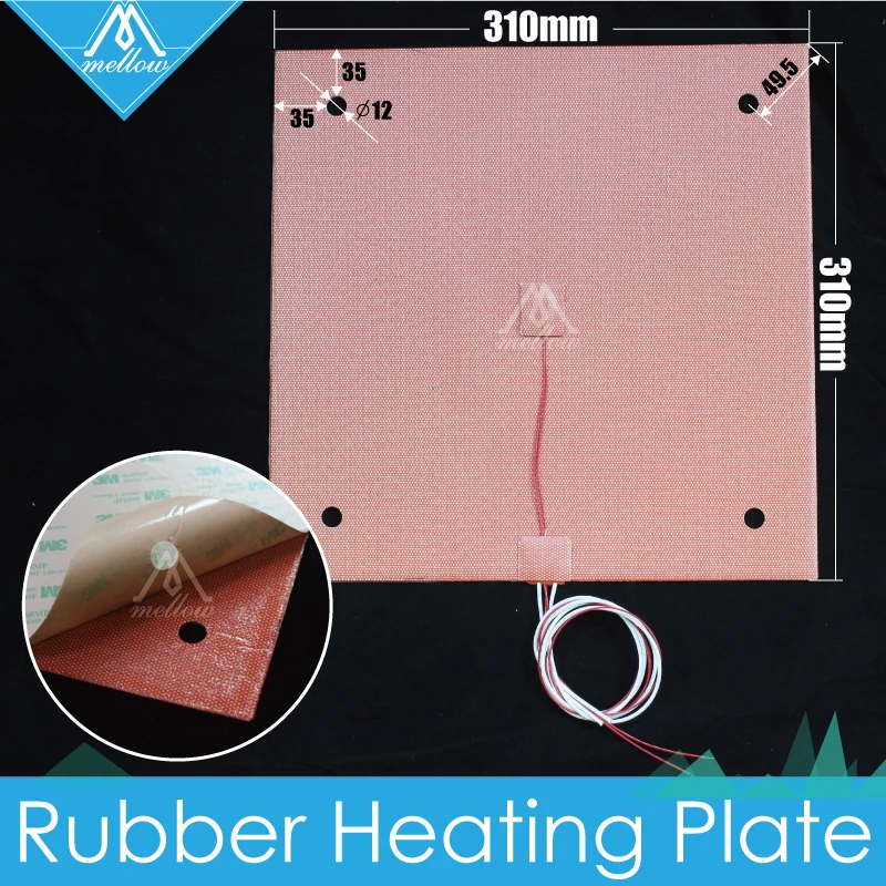 Silicone Heater 3d Printer Heated Bed Pad | Silicone Heat Pad 3d ...