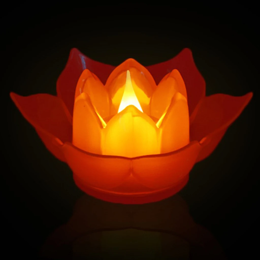 Lotus Flower Night Light Suncatchers Garden Decoration Home & Living ...