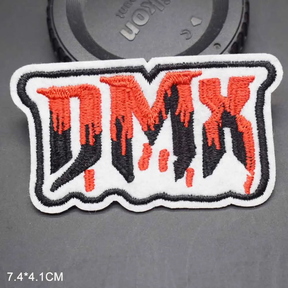 Red-Words-DMX-Iron-On-Embroidered-Clothes-Punk-Music-Patches-For ...
