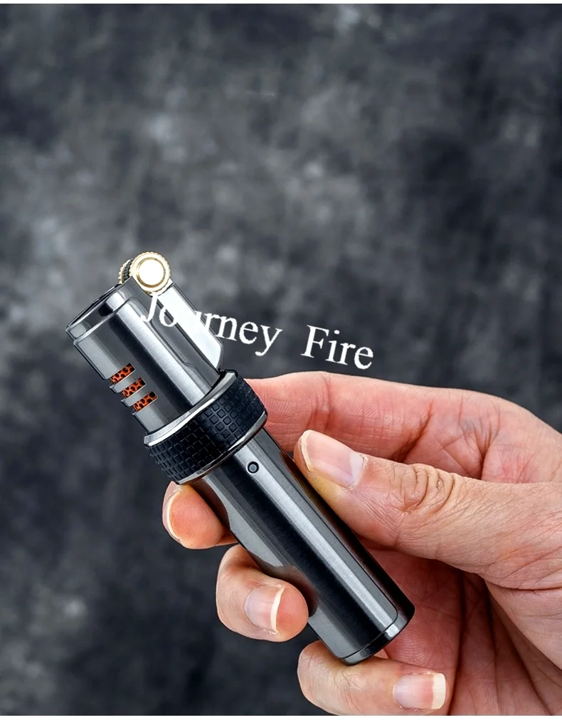 Windproof Torch Jet Lighter Spray Gun Turbo Gas 1300 C Metal Four ...