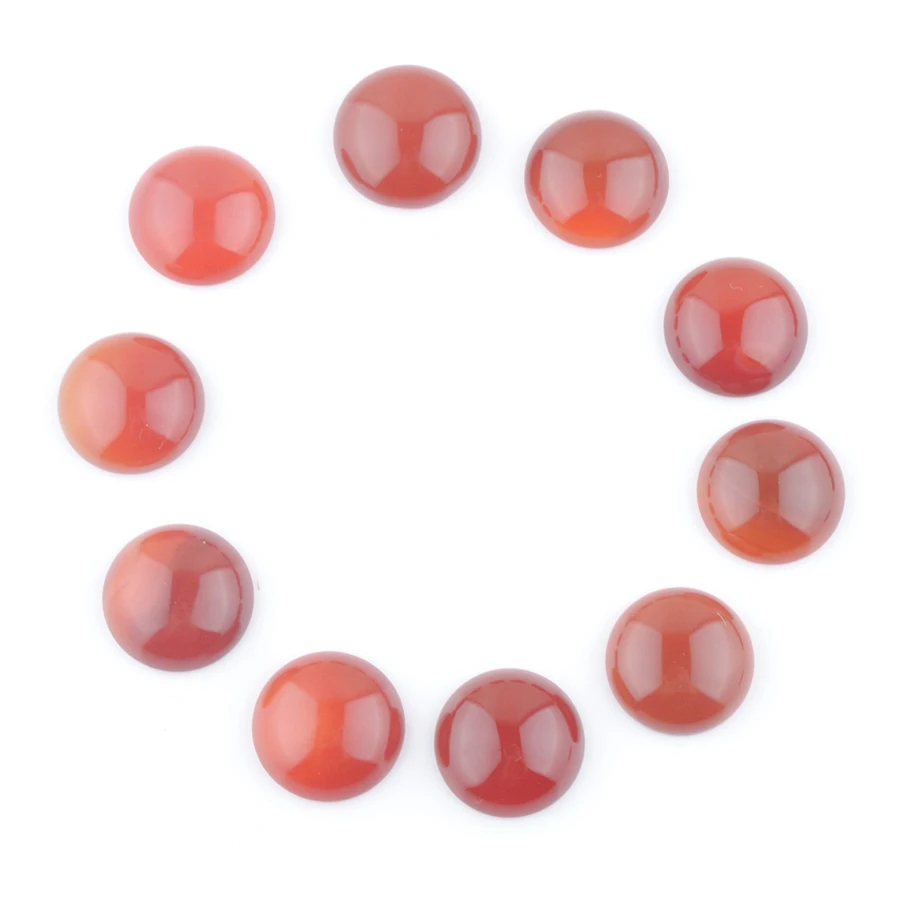 5Pcs-Natural-Stone-Red-Agates-18mm-Round-Cabochon-CAB-Flat-Back-Beads ...
