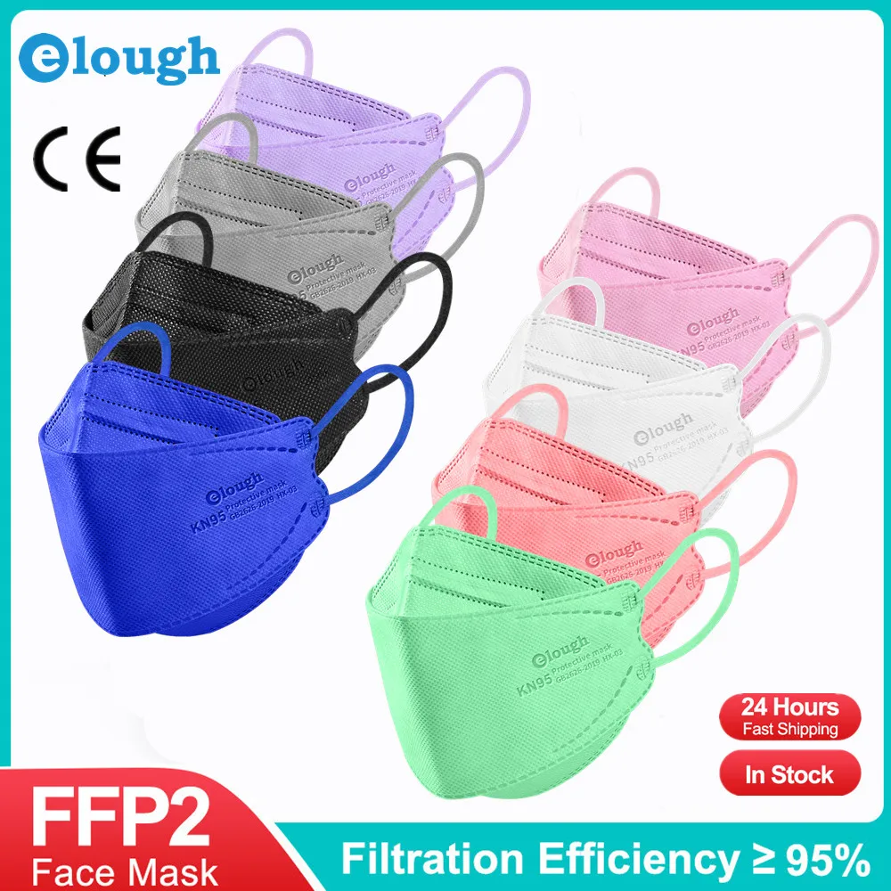 Mascarilla Fpp2 Homologada Black Ffp2 Approved Mask White Fish Kn95 ...