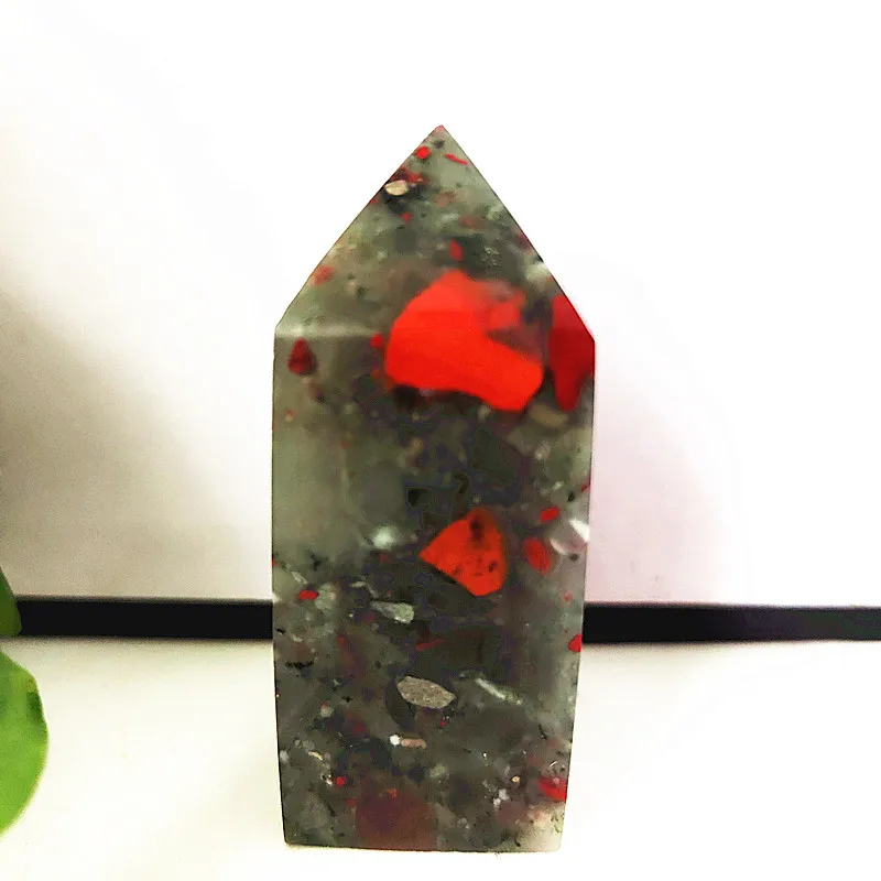 Rocks & Geodes Home Décor 1784G Natural dragon blood stone tower quartz ...