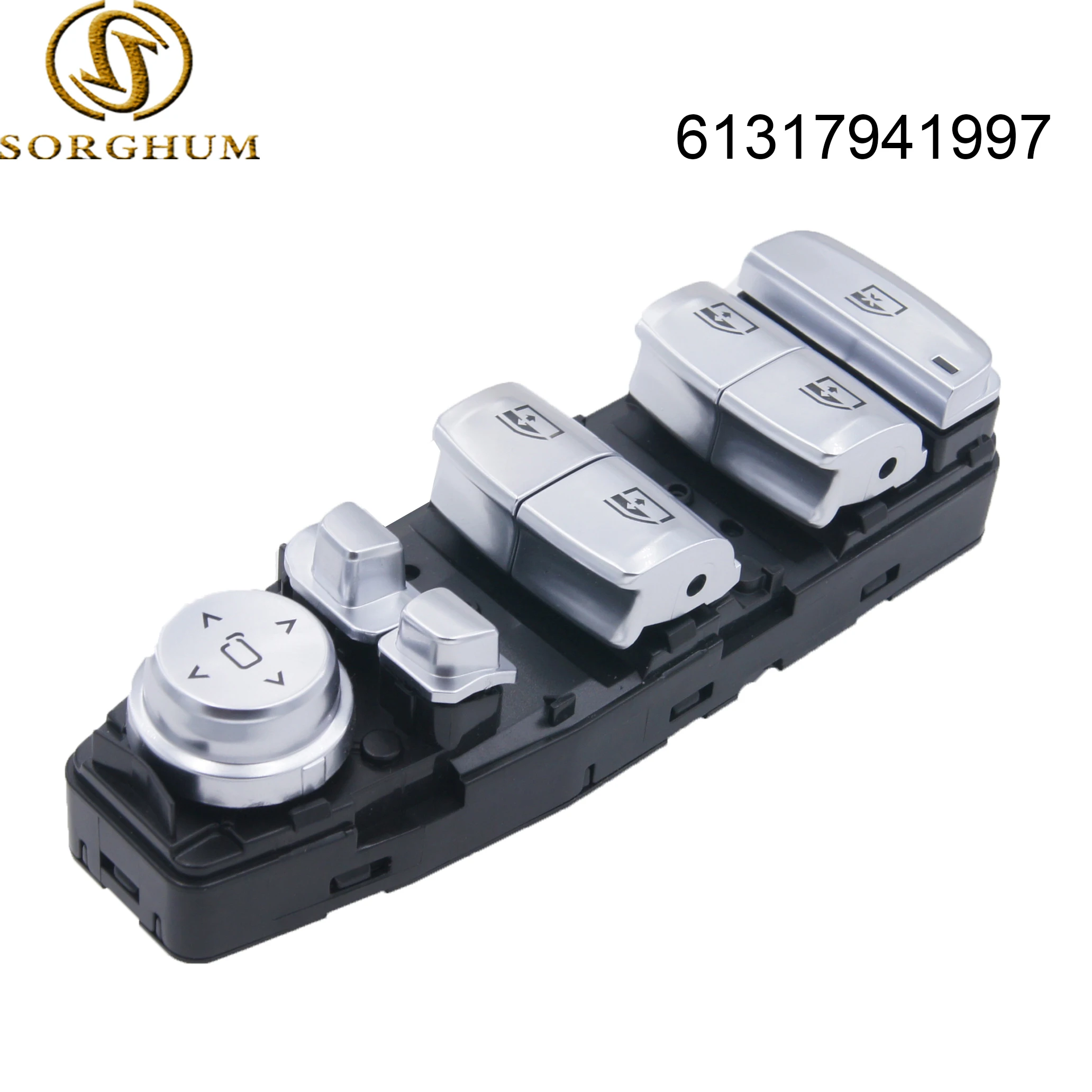 61317941997-B0 61317941997シルバー新電気マスターパワーウインドウスイッチbmw G30 518D 520 530 ...