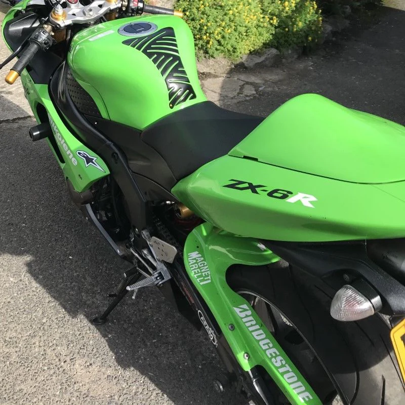 2006 Kawasaki Zx6r Green
