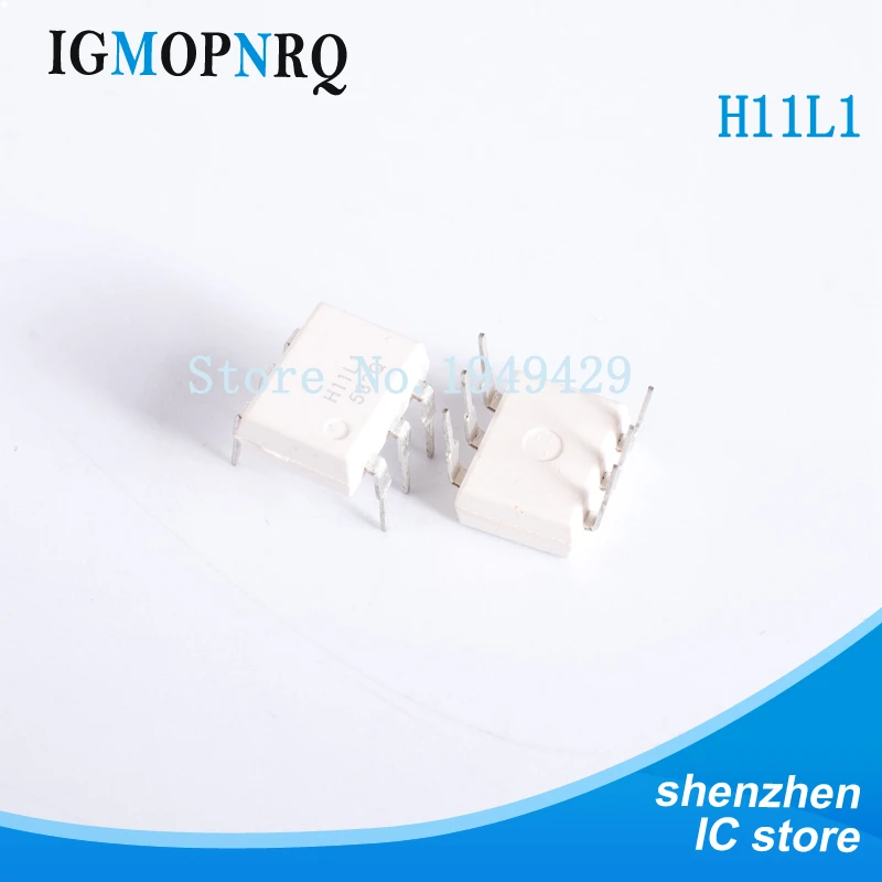 10PCS H11L1M DIP6 H11L1 Logic output optocoupler Optocoupler LC Schmitt Trigger new| | - AliExpress