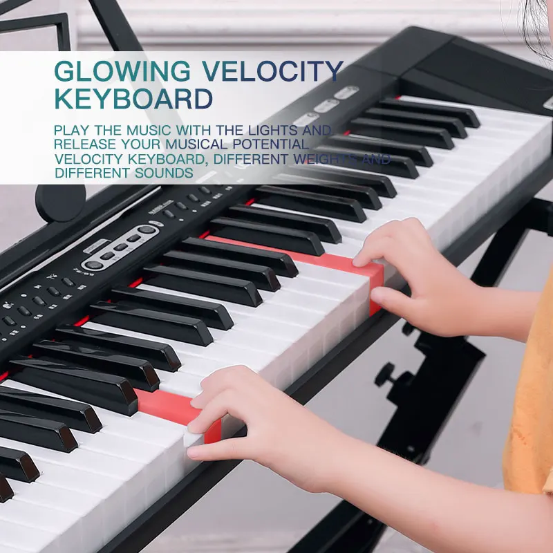electronic piano 61 key music synthesize controller keyboard ...