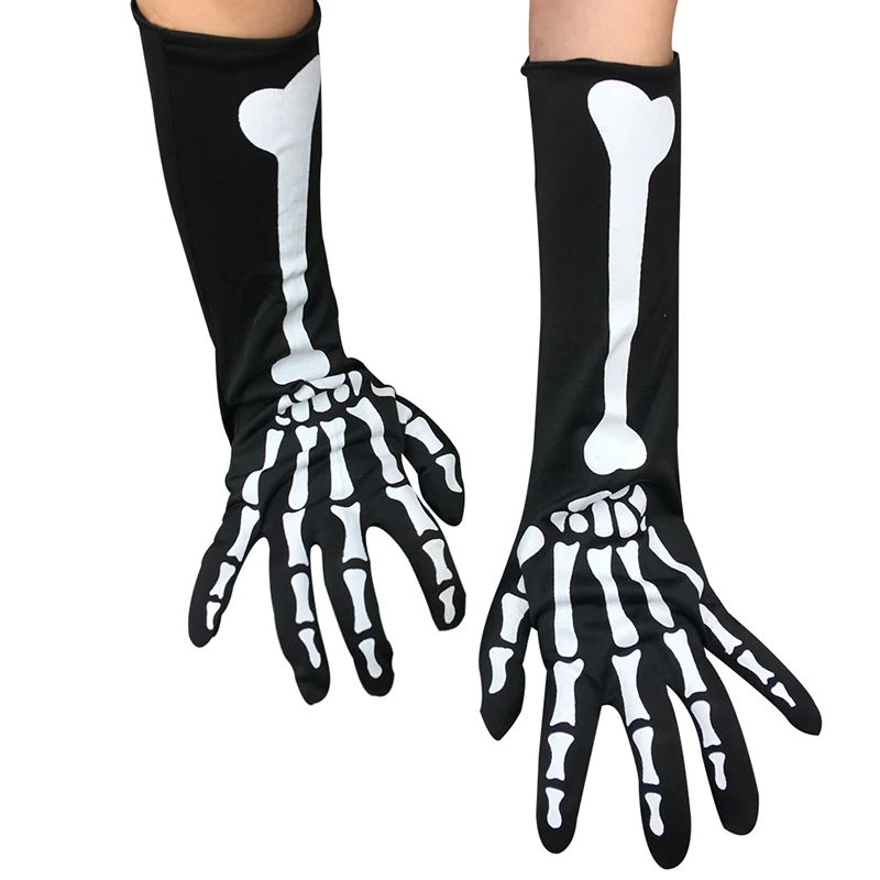 Halloween Gloves Full Finger Mittens Halloween Cosplay Costume ...