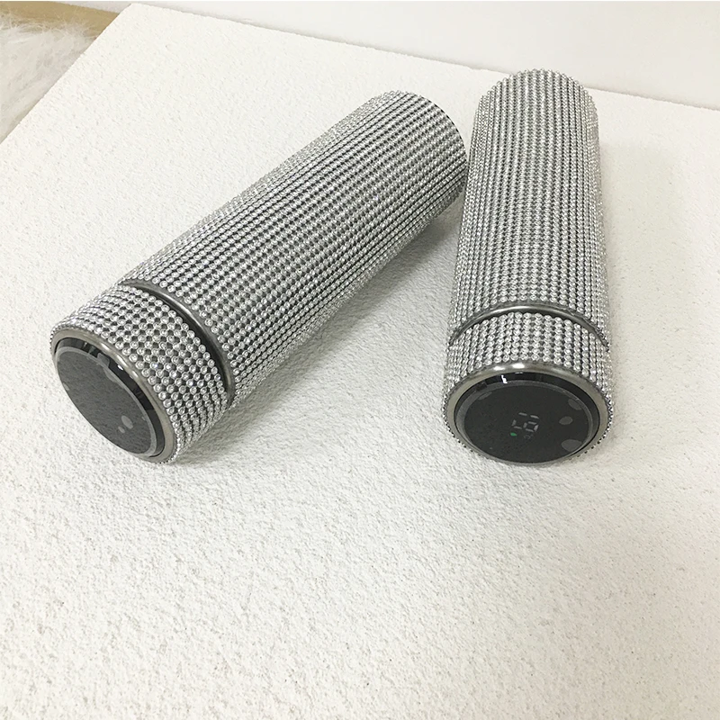 GOURDE BIDON,500ml-500ml--Bouteille'eau en strass scintillant de 500ml ...