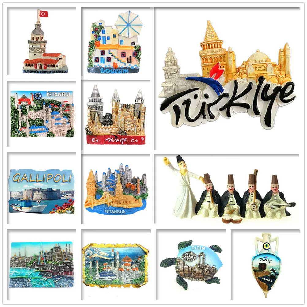 Europe-Turkey-Tourist-Souvenir-Magnetic-Sticker-Fridge-Magnets ...