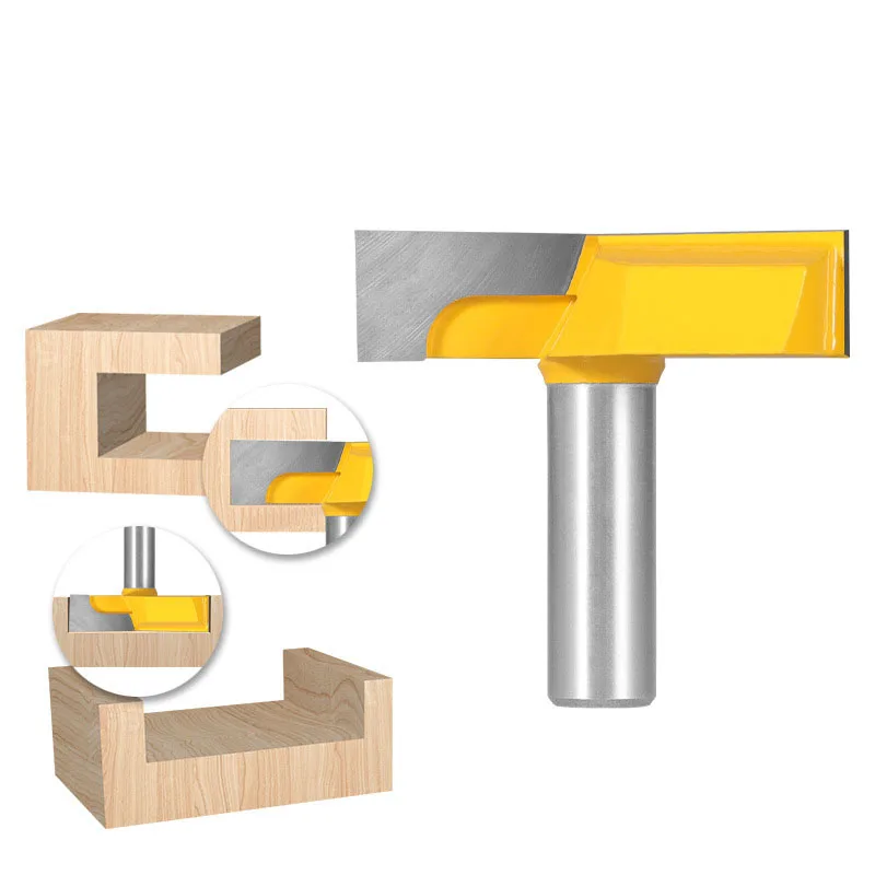 1 Pc Cleaning Bottom Router Bits with 8mm Shank,2-1/4 Cutting Diameter ...