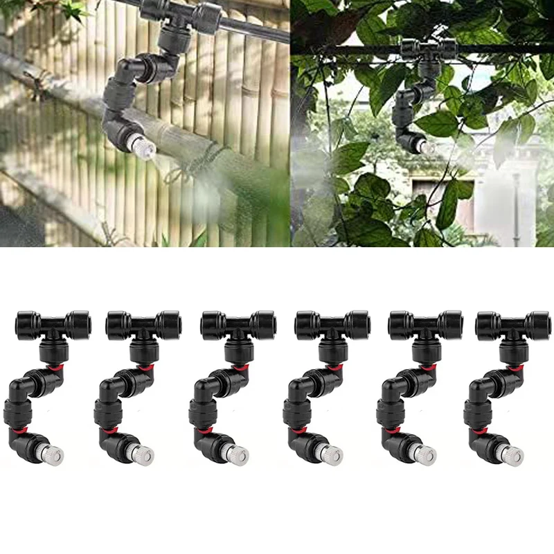 6Pcs Adjustable Reptile Fogger Mist Sprinkler 360 Degree Rotating ...