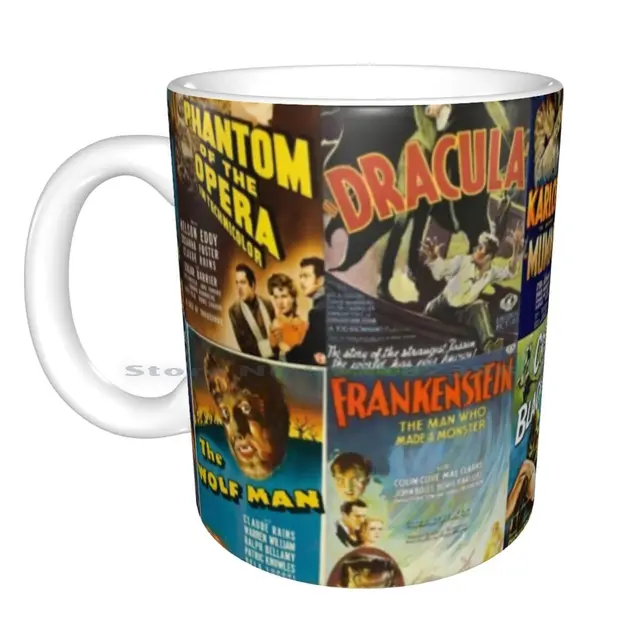 Universal Monsters Coffee Mugs Scooby Doo Spooky Line Up Black Mug