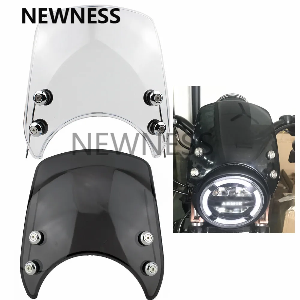 Motorcycle-Windshield-Wind-Shield-Protection-Flyscreen-Universal-5-75 ...