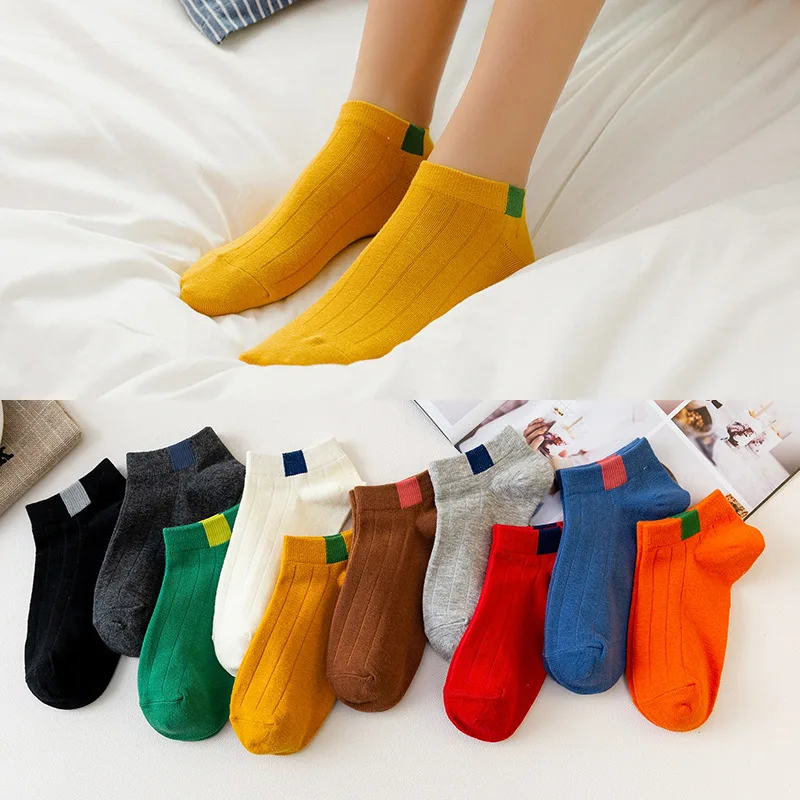 Calcetines tobilleros de colores para mujer, calcetín náutico, de felpa ...