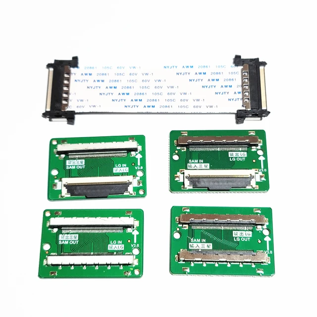 15PCS/ FHD LVDS 2K 51pin/30pin SAM Turn LG Cable Connector Cable ...