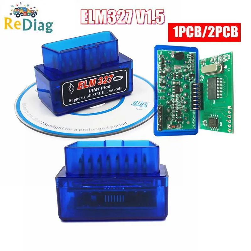 El mejor Hardware V1.5 Chip PIC18F25K80 ELM327, lector de código autocompatible con Bluetooth ...