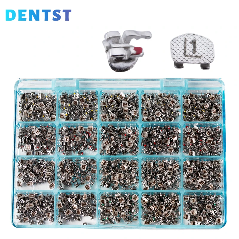 Dentst-Dental-Brackets-Mesh-Bottom-Base-Orthodontic-Braces-Split ...